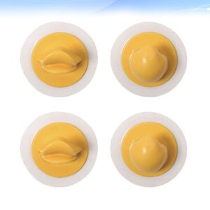 Cabilock Decorative Wall Hooks Yellow Mouth Tail Wall Hanger 4pcs Cartoon Animal Hooks for Hanging Bag Keys Towels Coat Hat Kitchen Bathroom Supplies