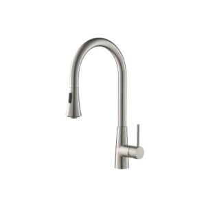 isenberg k.1290ss zest - dual spray stainless steel kitchen faucet with pull out - stainless steel