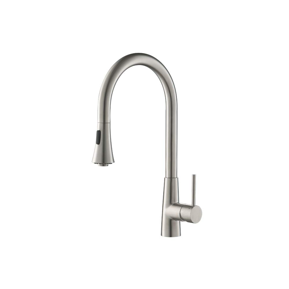 Isenberg K.1290SS Zest - Dual Spray Stainless Steel Kitchen Faucet with Pull Out - Stainless Steel