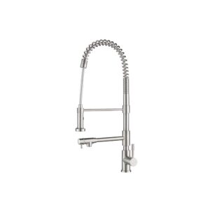 isenberg k.2030ss professio - f - professional stainless steel kitchen faucet with pull out & pot filler - stainless steel