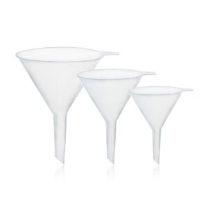 labvida 3 assorted szie plastic analytical funnel set, Φ100/120/150mm, autoclavable pp material, lvp001