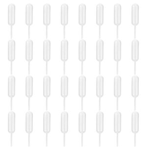 koberrli 4ml dessert pipettes 80pcs plastic squeeze transfer pipettes dropper liquid injector for cupcake strawberries