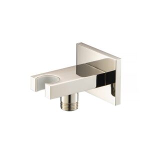 isenberg hs8006pn wall elbow with holder combo - polished nickel pvd