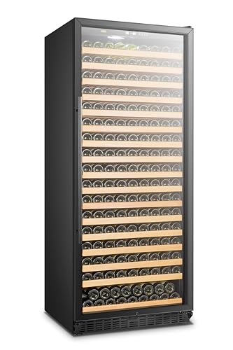 Lanbo Wine Cooler Refrigerator, 289 Bottle Large Capacity Wine Fridge Double-Paned Tempered Glass Door and Safety Lock, 32 Inch