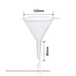 Labvida 3 Assorted Szie Plastic Analytical Funnel Set, Φ100/120/150mm, Autoclavable PP Material, LVP001