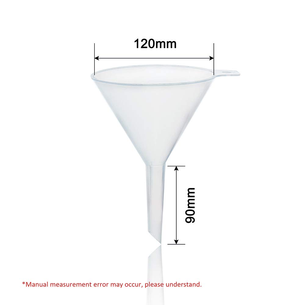 Labvida 3 Assorted Szie Plastic Analytical Funnel Set, Φ100/120/150mm, Autoclavable PP Material, LVP001