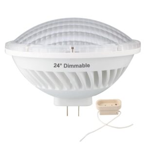 baoming par 56 led bulb dimmable 4000k (neutral white) 300w par56 halogen equivalent 24 beam angle 28w ac120v gx16d base