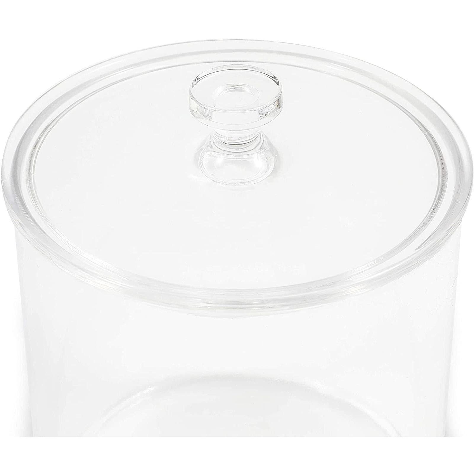 Juvale Acrylic Jars Set, Plastic Apothecary Containers with Lids (3 Pack)