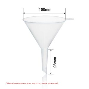 Labvida 3 Assorted Szie Plastic Analytical Funnel Set, Φ100/120/150mm, Autoclavable PP Material, LVP001