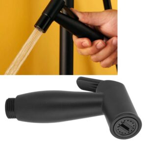 Fdit Handheld Bidet Toilet Sprayer Premium Bidet Sprayer for Toilet Household Bathroom Toilet ABS Bidet Sprayer Head Nozzle Matte Black