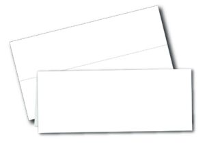 printable name tent cards - large 3-1/2" x 11" - blank folding paper for place cards/table cards - white 80lb cover - 50 pack