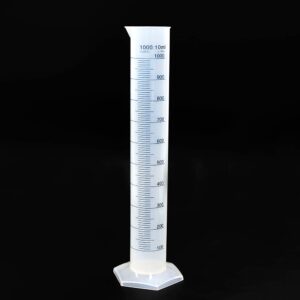 Labvida Plastic Measuring Cylinder, Vol.1000ml, PP Material with Blue Printed Graduation, LVF002