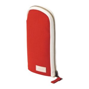 lihit lab a7903-3 hinemo stand pen pouch, l, red