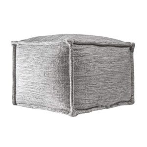 nuLOOM Sofia Casual Solid Indoor/Outdoor Filled Ottoman Pouf 14" x 20" x 20"