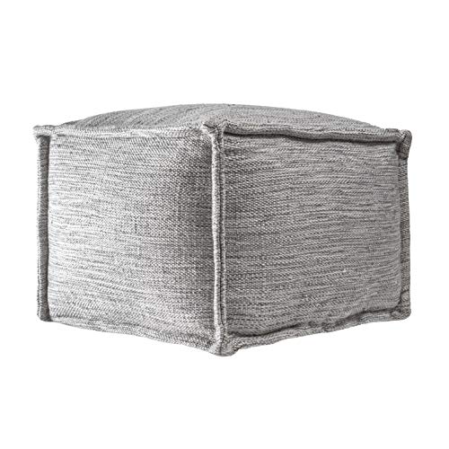 nuLOOM Sofia Casual Solid Indoor/Outdoor Filled Ottoman Pouf 14" x 20" x 20"