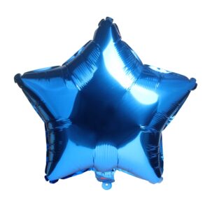 10pcs star shape foil mylar helium balloon 18" balloon birthday party decoration foil balloons,wedding,baby shower decor - blue