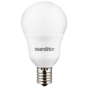 sunlite 80334-su led a15 light bulb, 6 watts (40w equivalent), intermediate base (e17), 480 lumens, dimmable, frosted finish, etl listed, 1 count, 3000k warm white