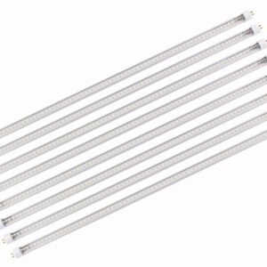 8Pack of 4Ft T5 28W LED Tube w 5000K White 5000 Lumen,2 PPF/W to Replace & retrofit 54W Fluorescent T5HO Lamps Directly Work w Previous Ballast.