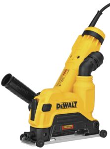 dewalt angle grinder with dust shroud kit, 4-1/2-inch to 5-inch (dwe46123)