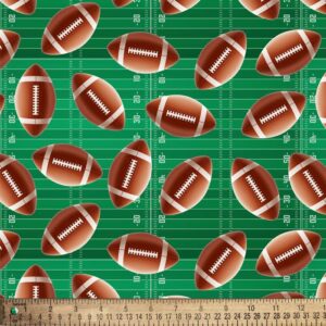 super football cotton fabric, 1-yard precuts