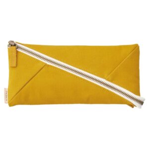 lihit lab a7901-5 hinemo wide open pen pouch, l, yellow