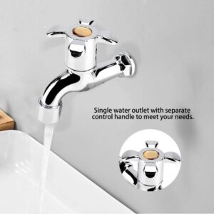 Washing Machine Faucet - Sink Basin Water Tap with Single Spout Handle for KItchen Sinks Bathroom Bathtub(4 Blossom Handle)