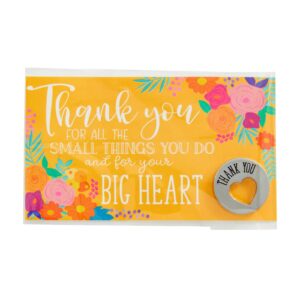 Juvale Set of 12 Tokens of Appreciation for Employees with Floral Thank You Cards Combo for Staff Work Gifts (0.75" Diameter)