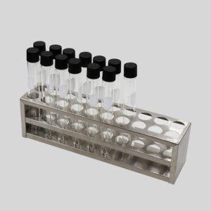 Labvida Test Tube Holder 1 Pack, 20-Holes Stainless Steel Tube Rack | Φ10-20mm, LVO001