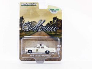 greenlight 1975 dodge monaco cream hazzard county sheriff hobby exclusive 1/64 diecast model car