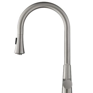 Isenberg K.1290SS Zest - Dual Spray Stainless Steel Kitchen Faucet with Pull Out - Stainless Steel