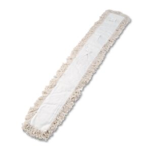 boardwalk 1360 industrial dust mop head, hygrade cotton, 60w x 5d, white