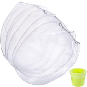 10 pcs 5 gallon elastic top paint strainer bags white fine mesh bag filters for hydroponics painting gardening