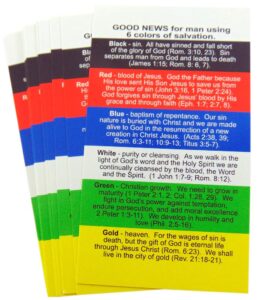 westmon works plan of salvation holy christian prayer cards bulk pack, set of 25