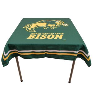 college flags & banners co. north dakota state bison logo tablecloth or table overlay