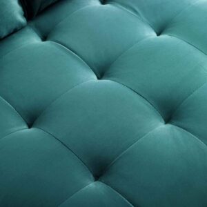 Modway Valour Performance Velvet Loveseat, Teal Valour Performance Velvet Loveseat