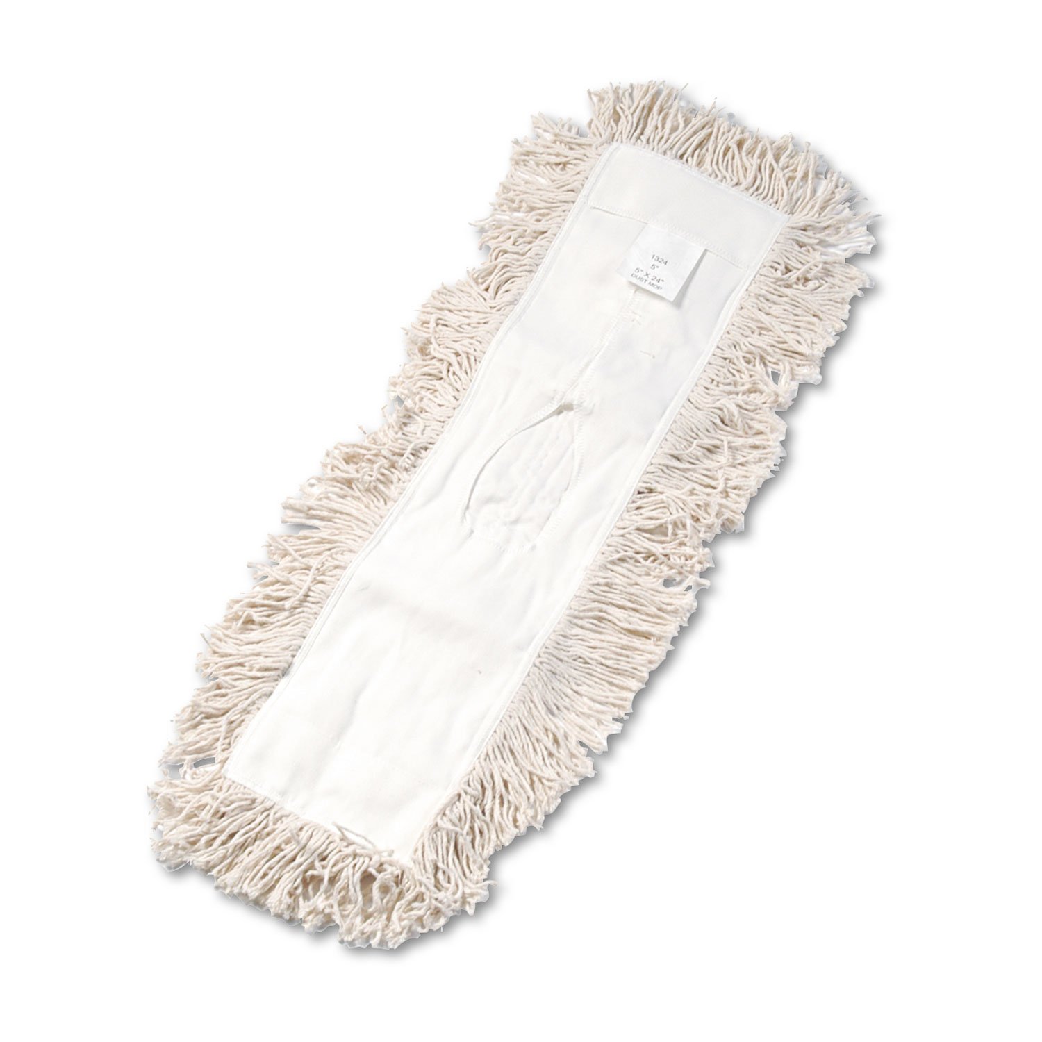 Boardwalk 1324 Industrial Dust Mop Head, Hygrade Cotton, 24w x 5d, White