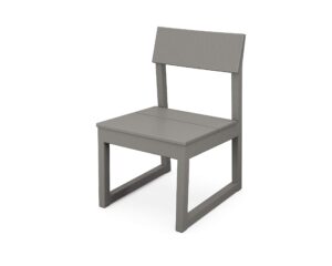 polywood® edge dining chair, slate grey