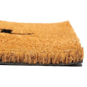 Juvale Natural Coir Welcome Door Mat, Hey There Pumpkin Fall Decor(30 x 17 in)