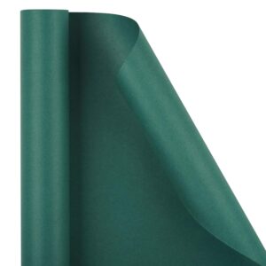 RUSPEPA Green Kraft Wrapping Paper - 81.5 Sq Ft Heavyweight Paper for Wedding,Birthday, Shower, Congrats, and Holiday - 30 inches x 32.8 feet Per Roll