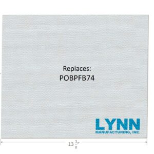 Lynn Manufacturing Replacement Buck Stove Fiber Baffle Board, Model 51 and 74, POBPFB74, Single, 2677A