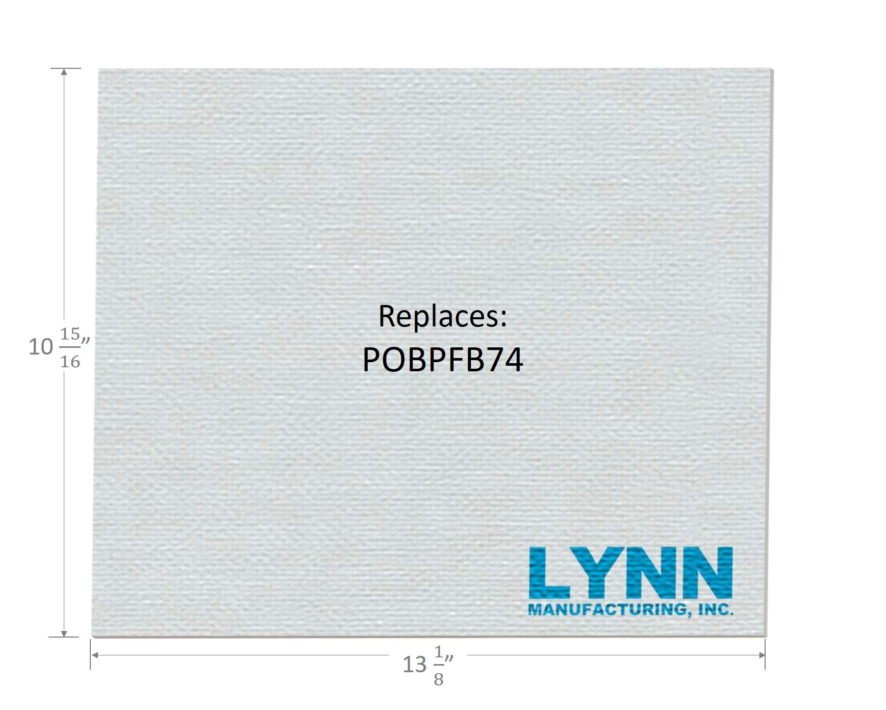 Lynn Manufacturing Replacement Buck Stove Fiber Baffle Board, Model 51 and 74, POBPFB74, Single, 2677A