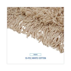 Boardwalk 1360 Industrial Dust Mop Head, Hygrade Cotton, 60w x 5d, White