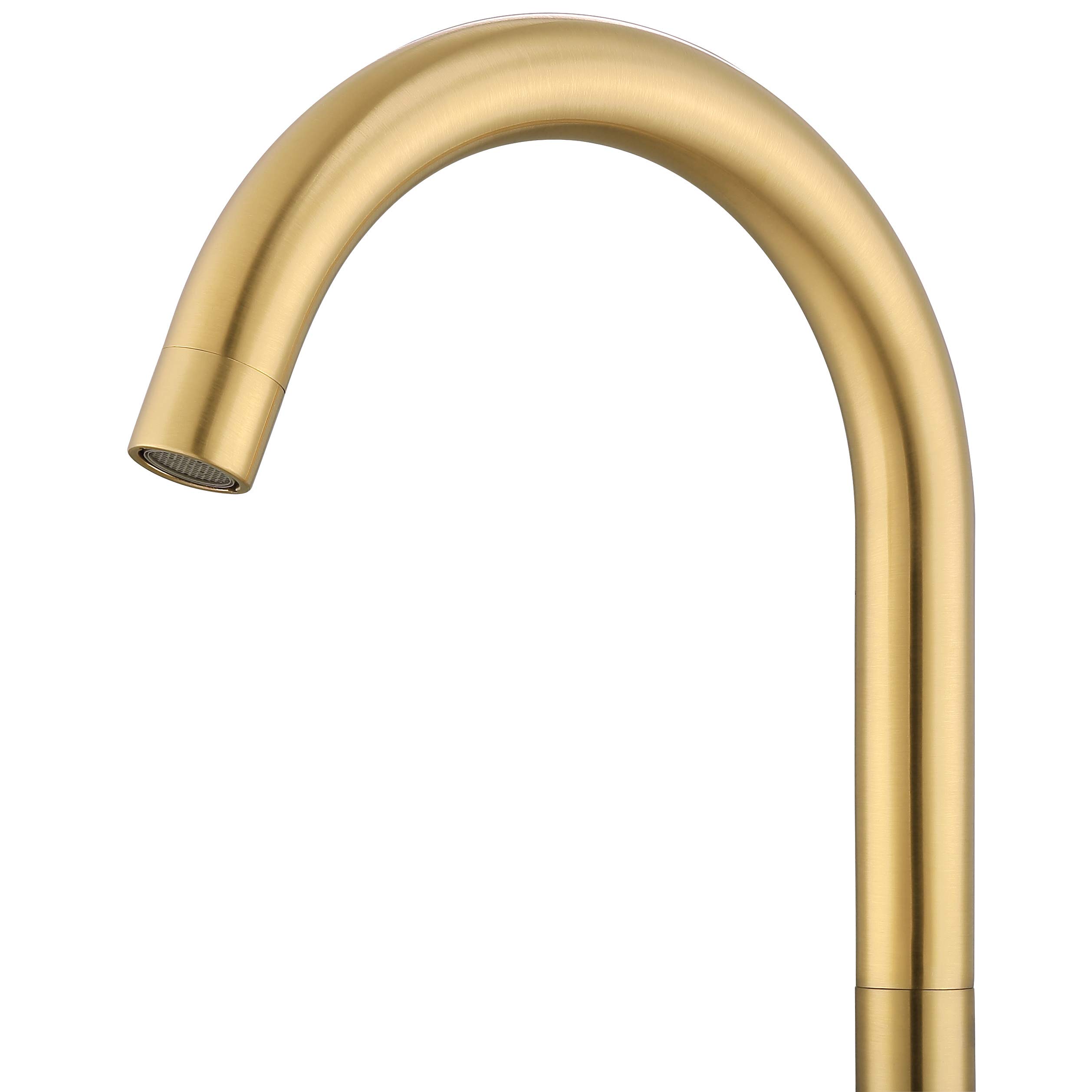 Ancona Nova Double Handle Widespread Bathroom Faucet in Brushed Titanium Gold AN-4511