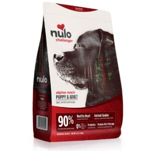 nulo, dog challenger alpine ranch puppy & adult, 4.5 pound