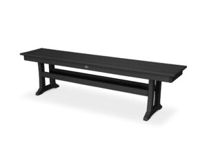 polywood® bench, black