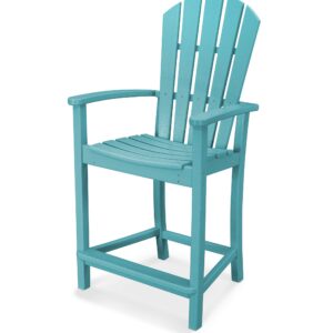 POLYWOOD® Palm Coast Counter Chair, Aruba