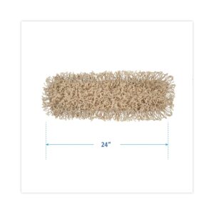 Boardwalk 1324 Industrial Dust Mop Head, Hygrade Cotton, 24w x 5d, White