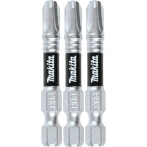 makita e-00789 impact xps™ #3 phillips 2" power bit, 3/pk