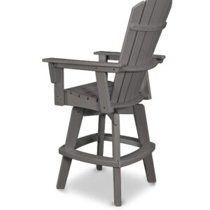 POLYWOOD® Nautical Bar Chair, Slate Grey