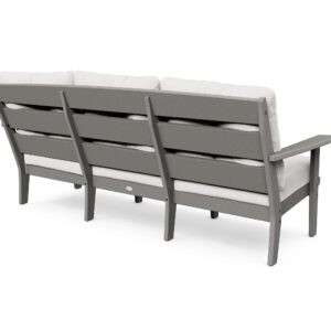 POLYWOOD® Lakeside Sofa, Black/Grey Mist